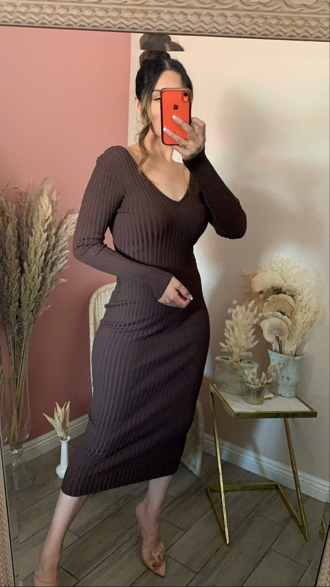 VIV MIDI- Chocolate – Mrs. Blush