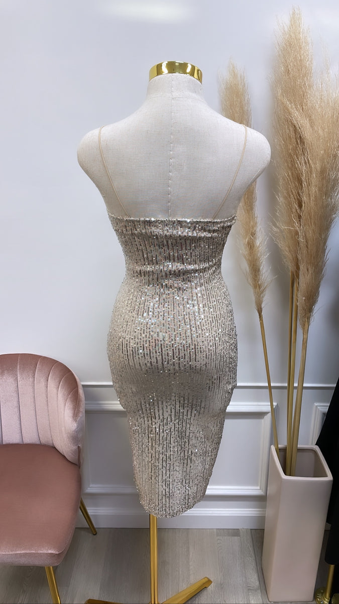 EMMELY SEQUIN MIDI – Mrs. Blush