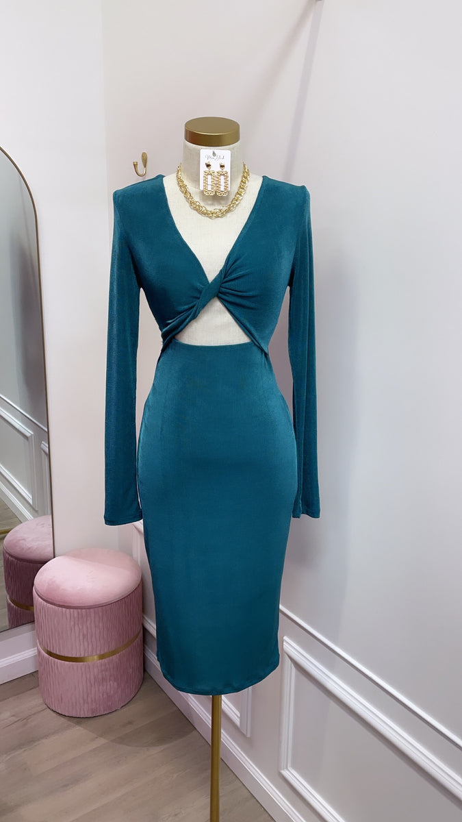 JAMIE MIDI- Dark Teal – Mrs. Blush